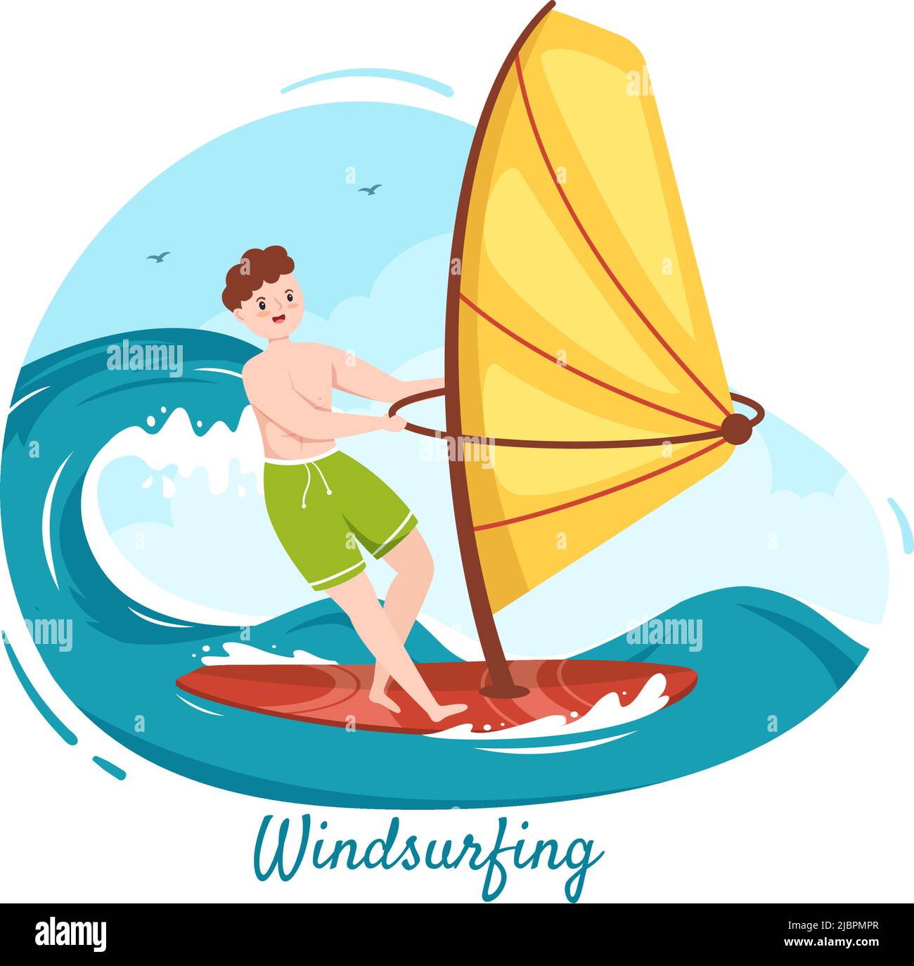 Rushing waves Stock Vector Images - Alamy