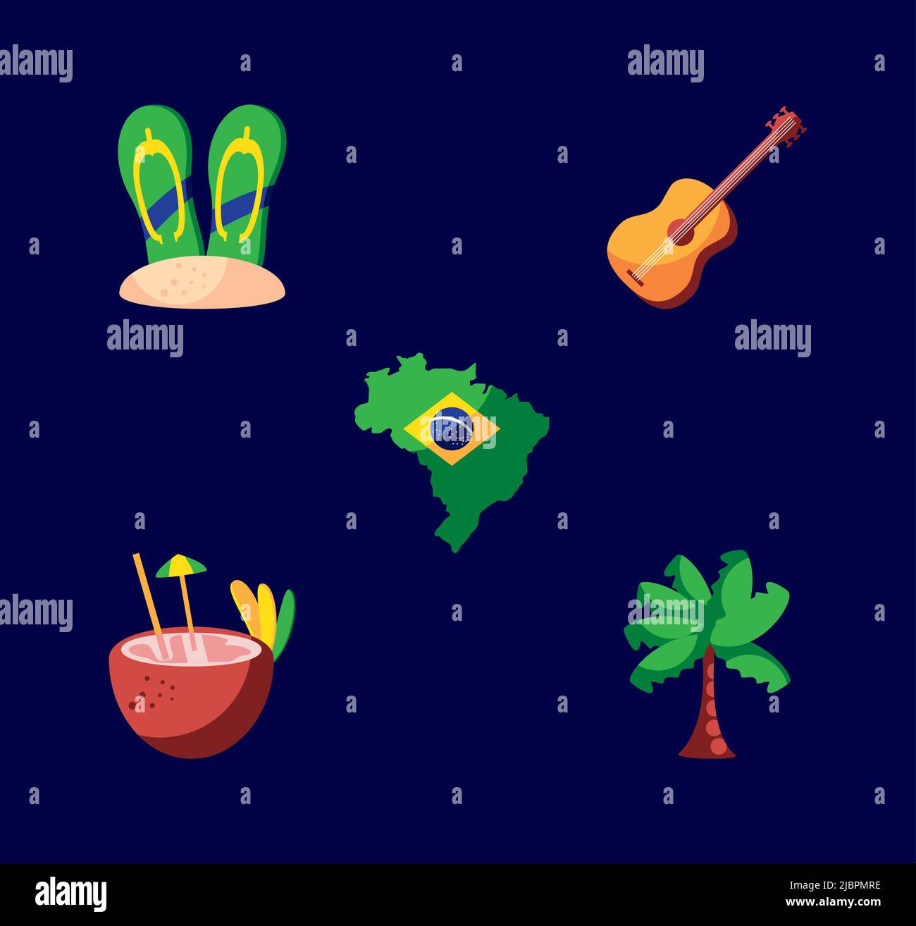 Brazilian flag flip Stock Vector Images - Alamy