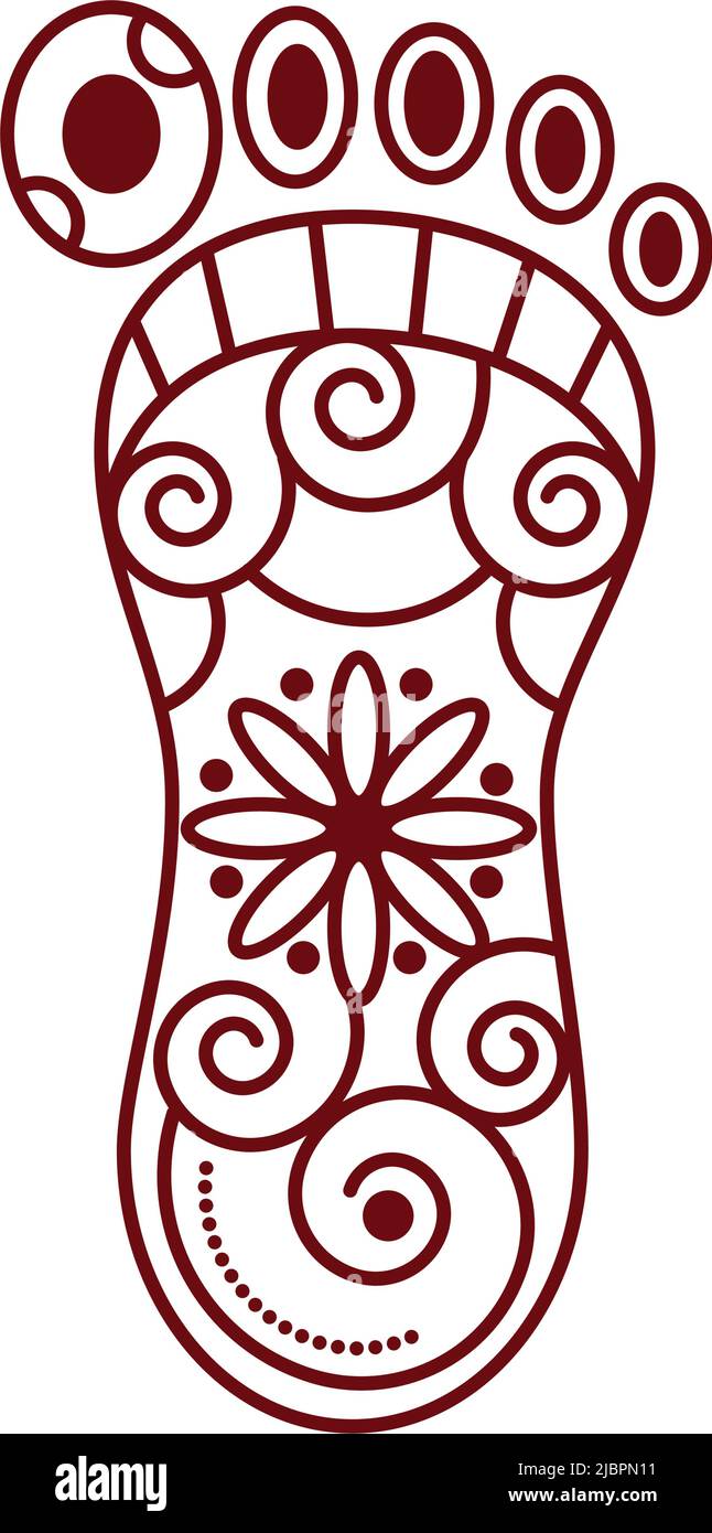 footprint zentangle style Stock Vector Image & Art - Alamy