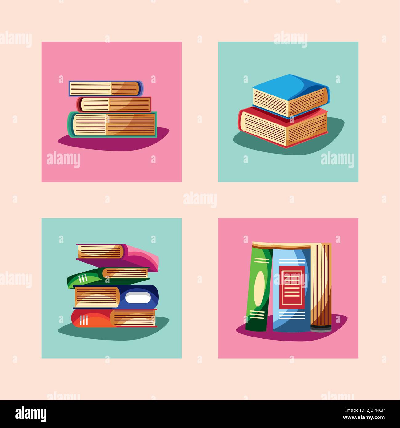 books icons collection Stock Vector Image & Art - Alamy