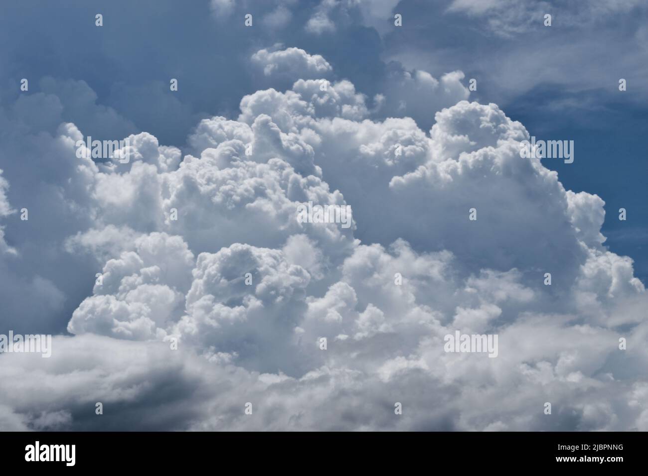Cumulonimbus cloud formations on tropical blue sky , Nimbus moving ...