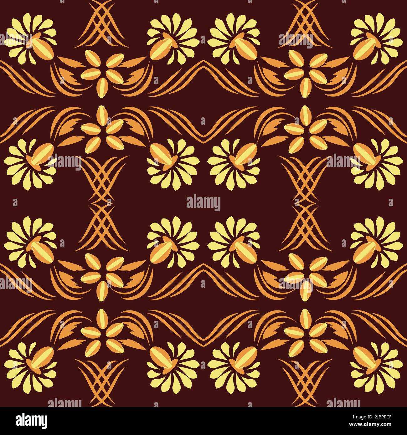 Folk flowers print Floral pattern Ethnic art Stock Vector Image & Art ...