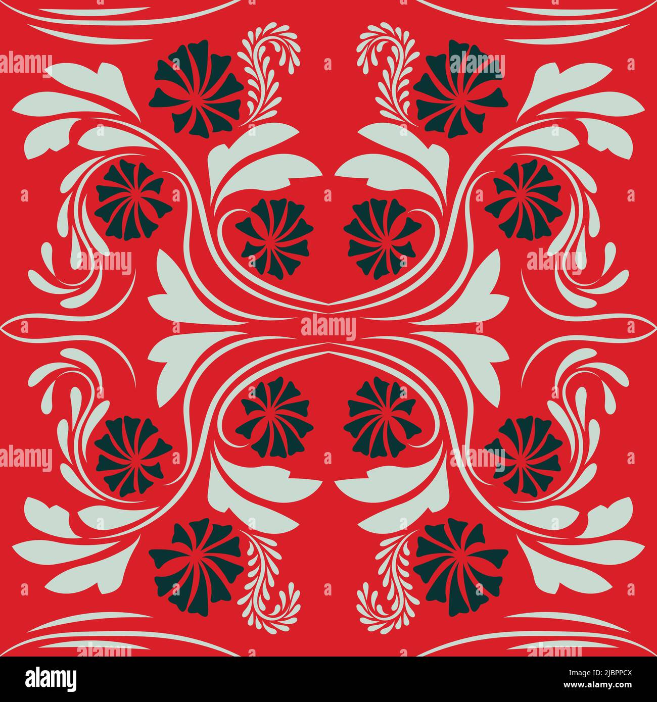 Folk flowers print Floral pattern Ethnic art Stock Vector Image & Art ...