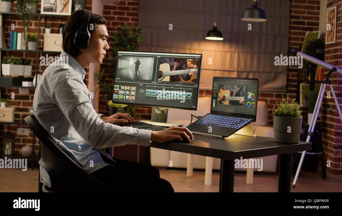 Creating sound effects hi-res stock photography and images - Alamy