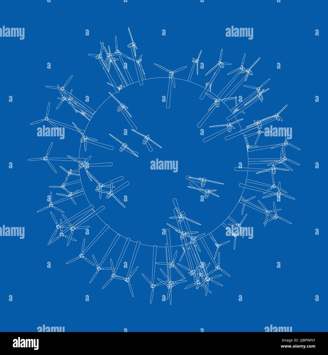 Windmill blueprint Stock Vector Images - Alamy