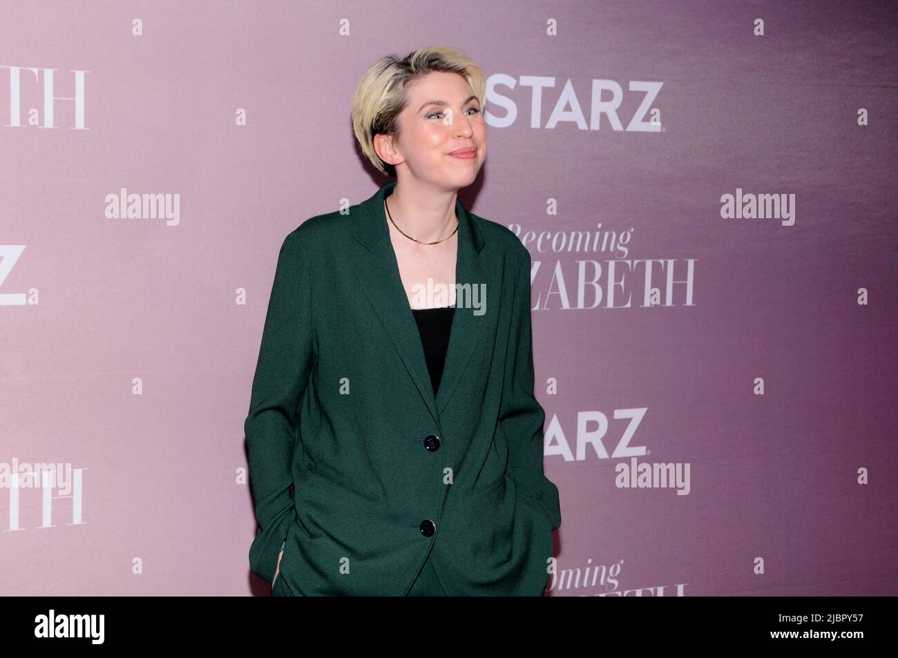 Anya Reiss attends the 'Becoming Elizabeth' Premiere held at the Plaza ...