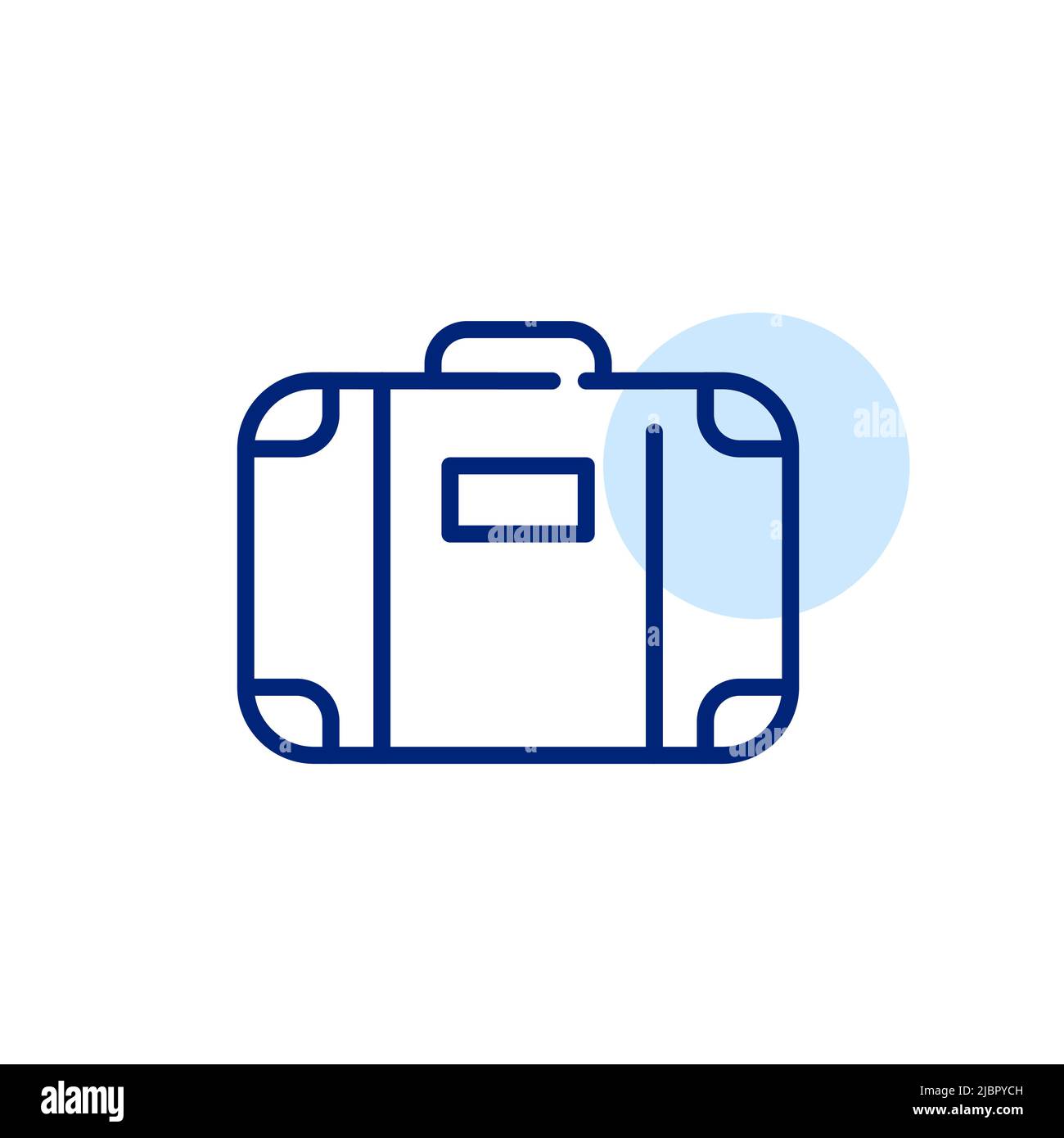 Travel suitcase icon. Pixel perfect, editable stroke line art icon ...