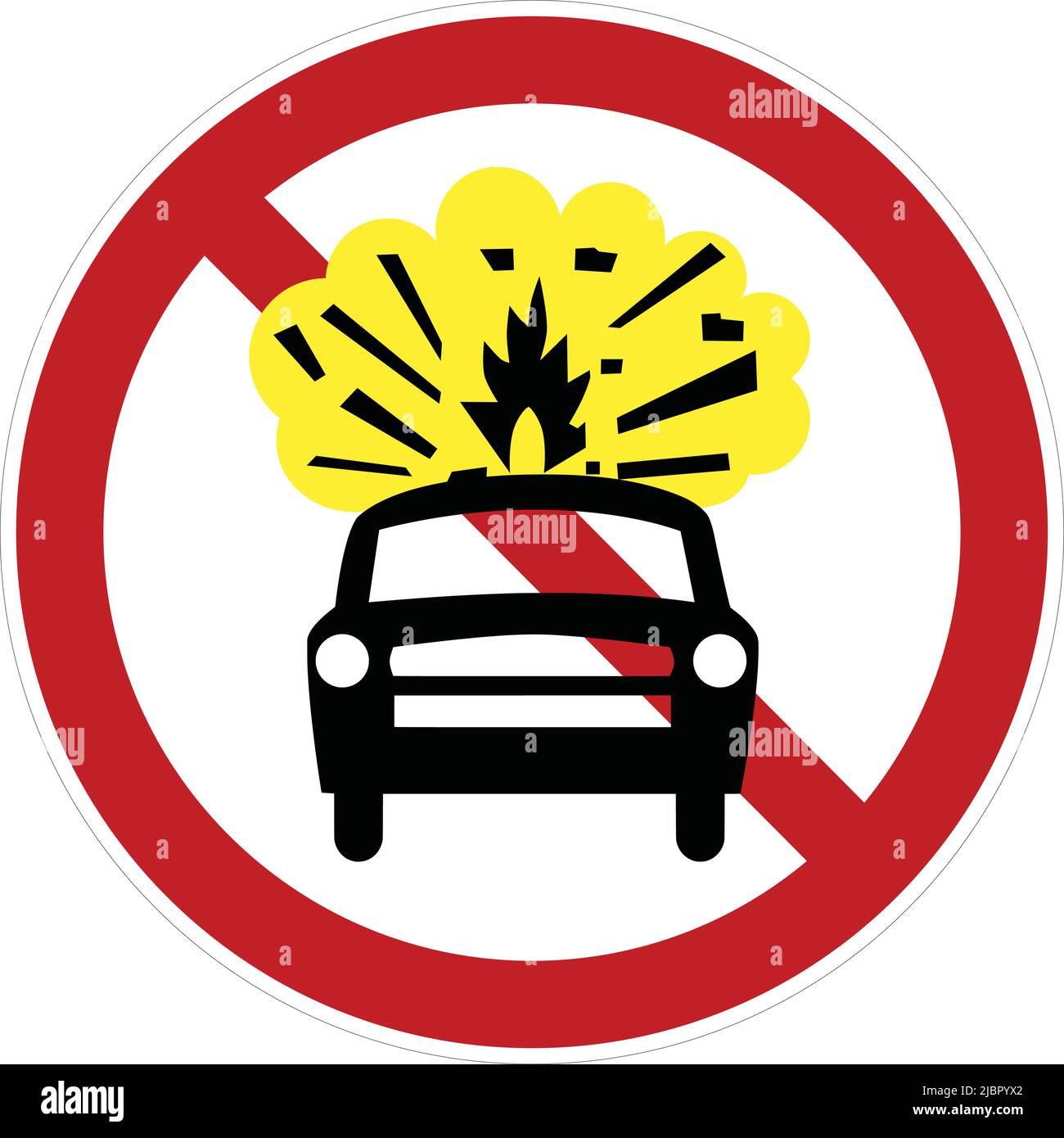 No vehicles carrying dangerous goods, Road signs in China, A wide ...