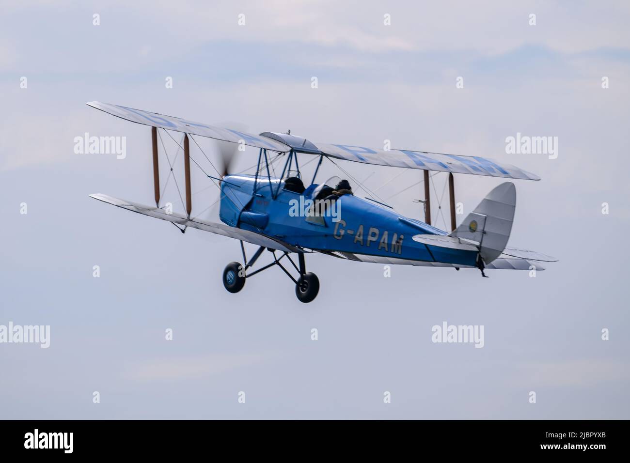 Tiger moth aircraft Stock Photo - Alamy