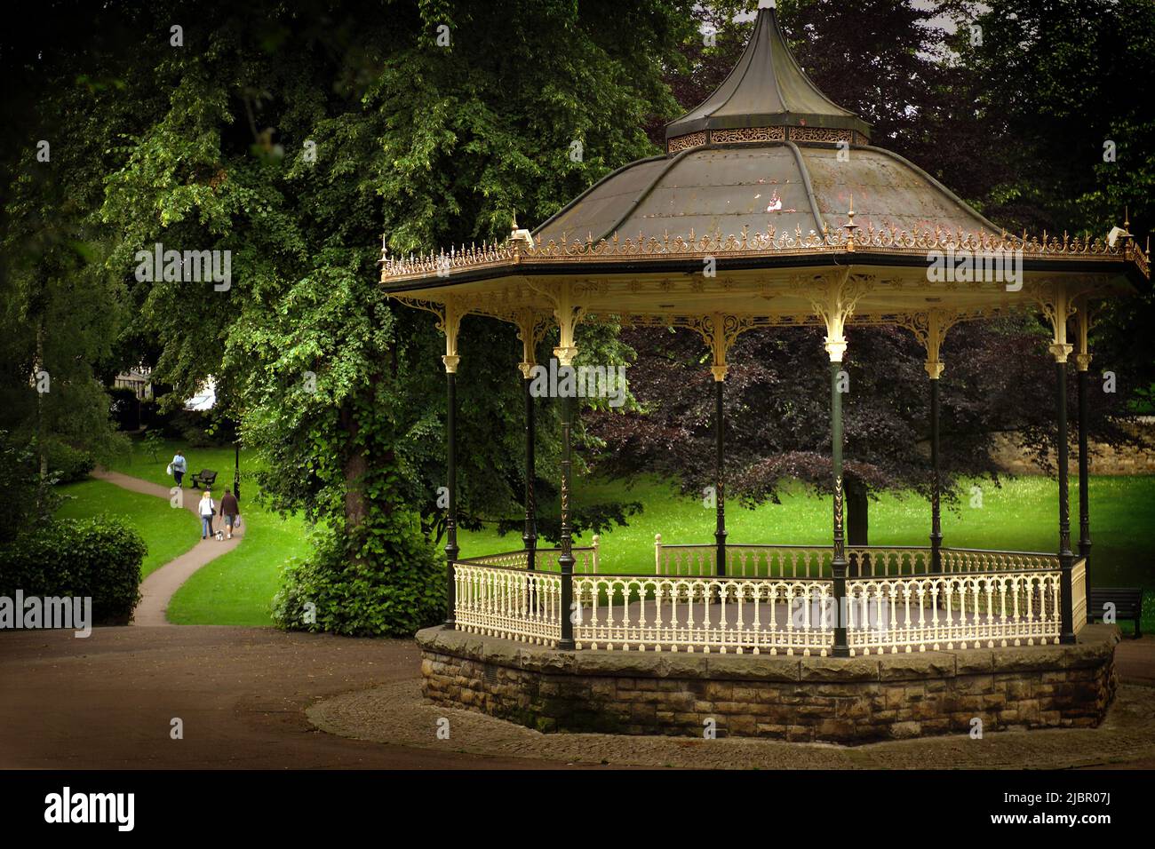 Bandstand in Hexham Park, Northumberland Stock Photo - Alamy