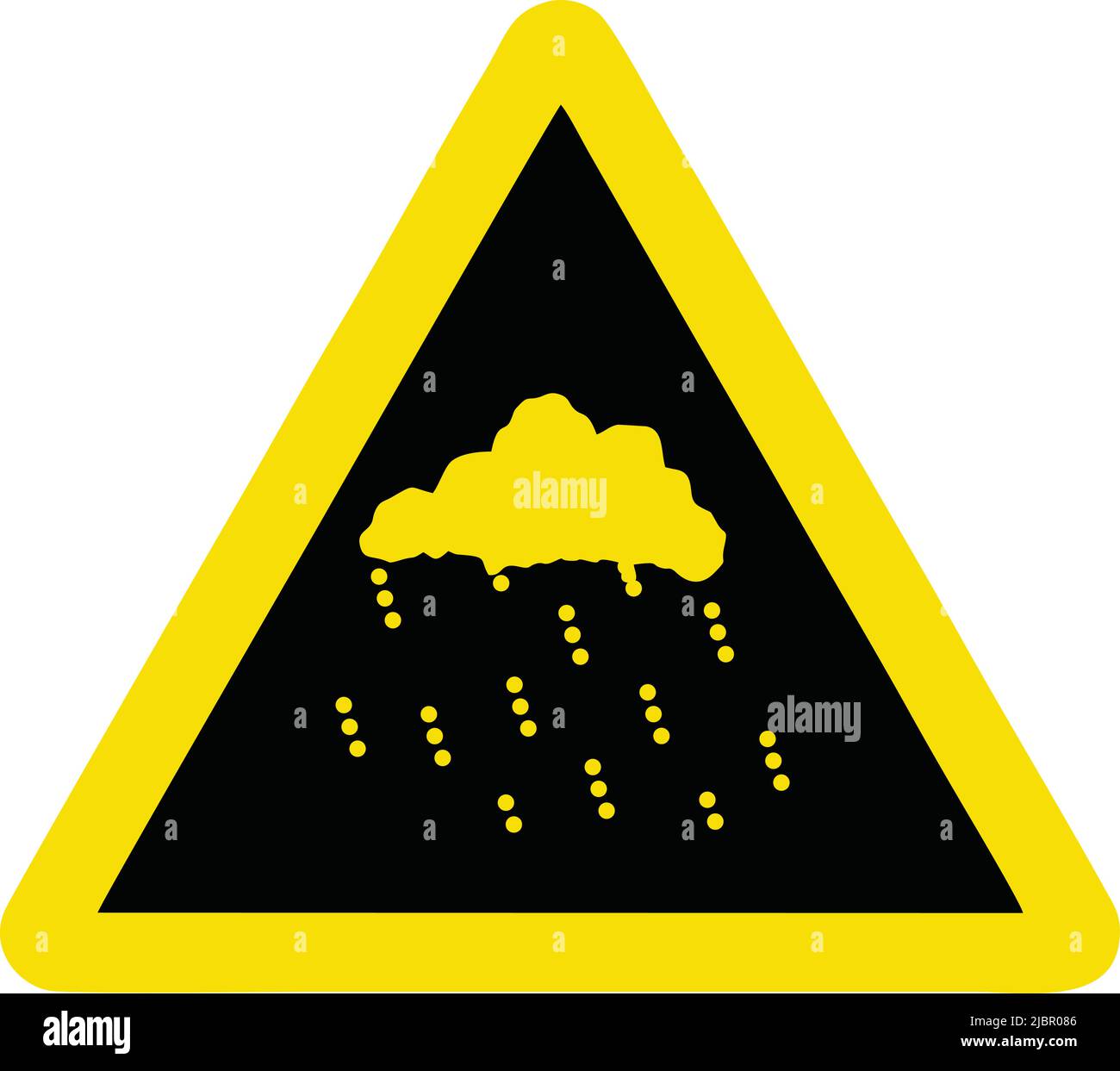Rain ahead, Gallery of All Warning Signs, Road signs in China Stock ...