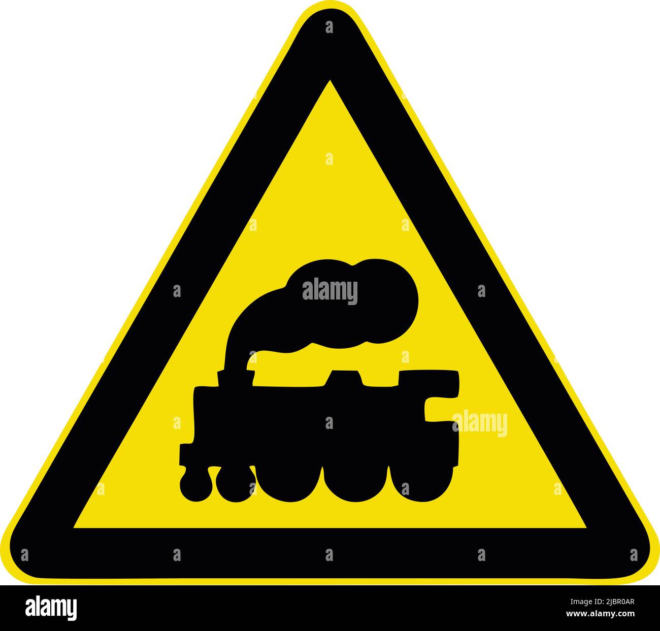 Level crossing ahead (without safety barriers), Gallery of All Warning ...