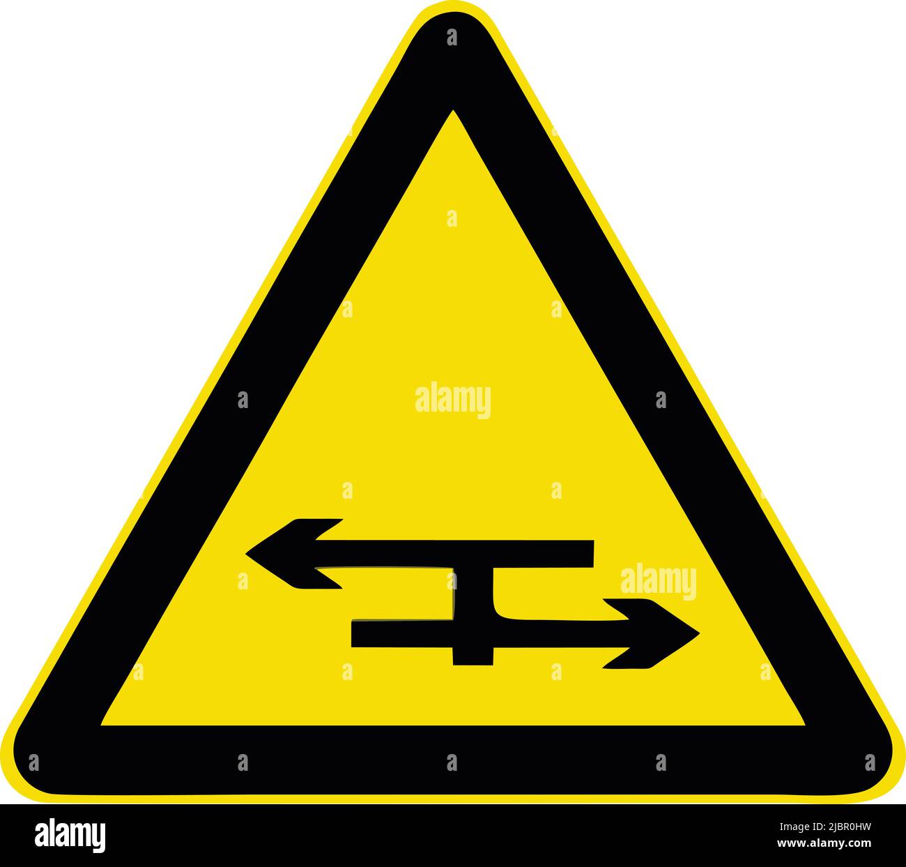 T-junction with a dual carriageway, Gallery of All Warning Signs, Road ...