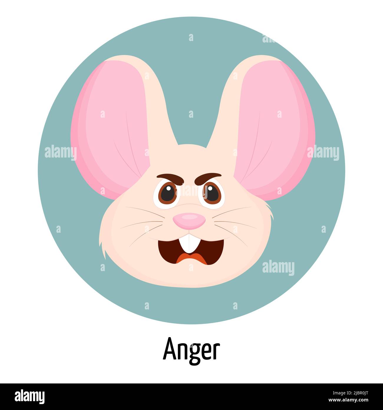 Mouse character with an evil face. Facial expression. Mouse character ...