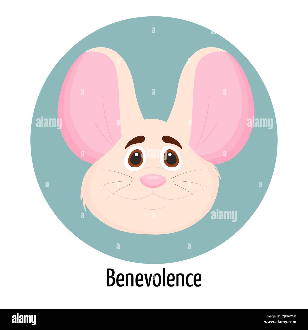Mouse character with a friendly face. Facial expression. Mouse ...