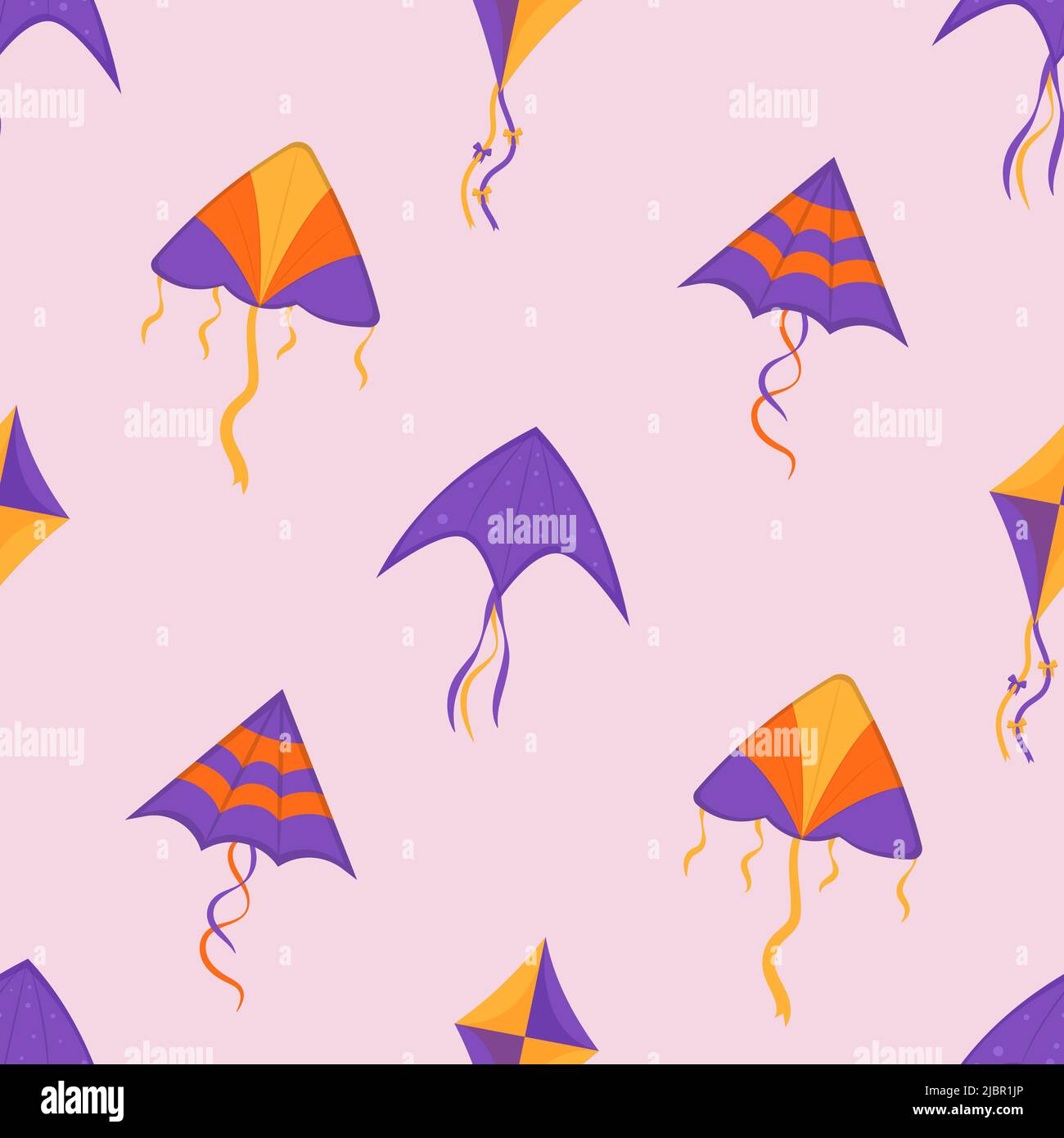 Seamless pattern with kites hi-res stock photography and images - Alamy