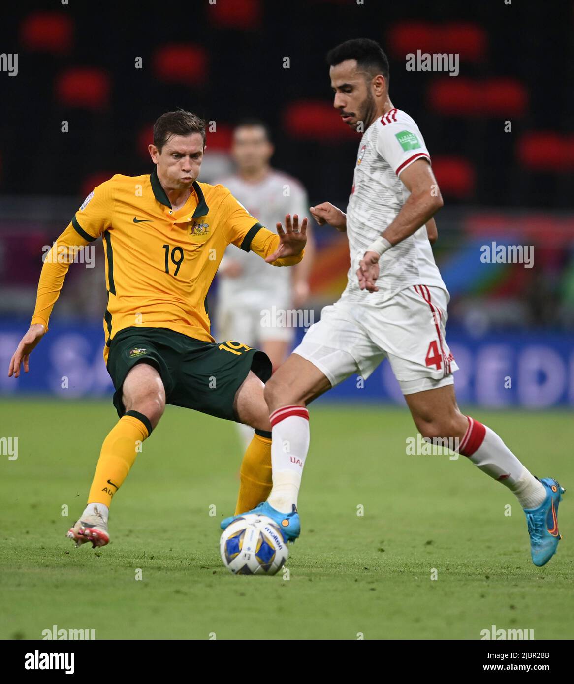 Doha, Qatar. 7th June, 2022. UAE's Khaled Ebraheim Helalc Ebraheim ...
