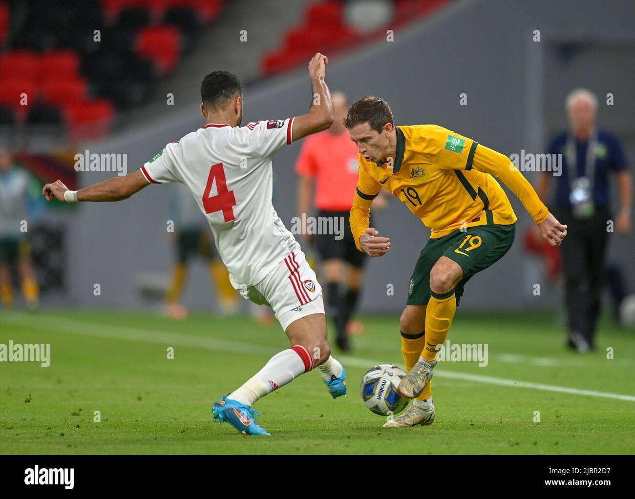 Doha, Qatar. 7th June, 2022. UAE's Khaled Ebraheim Helalc Ebraheim ...