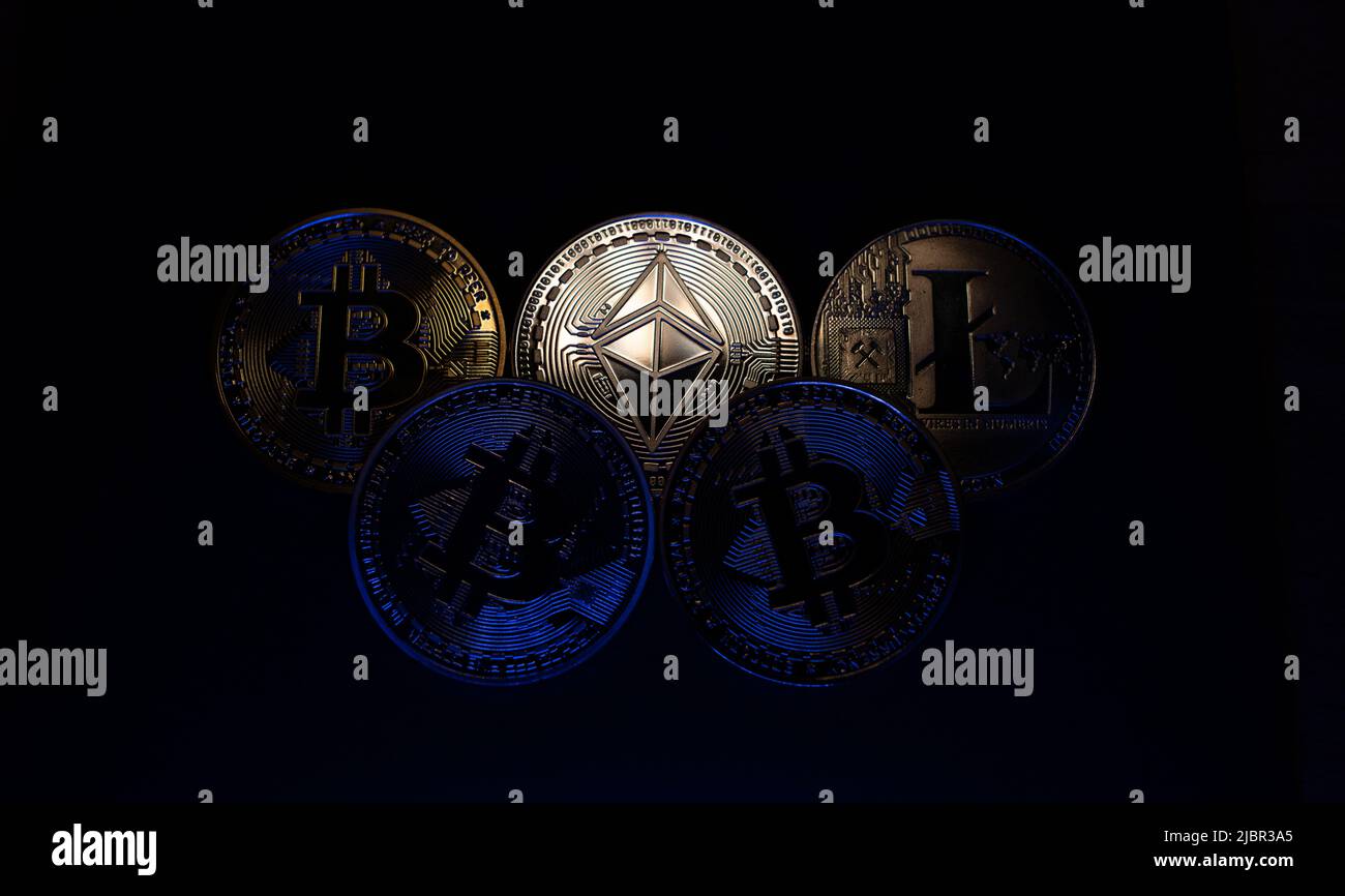 Cryptocurrency backdrop hi-res stock photography and images - Alamy