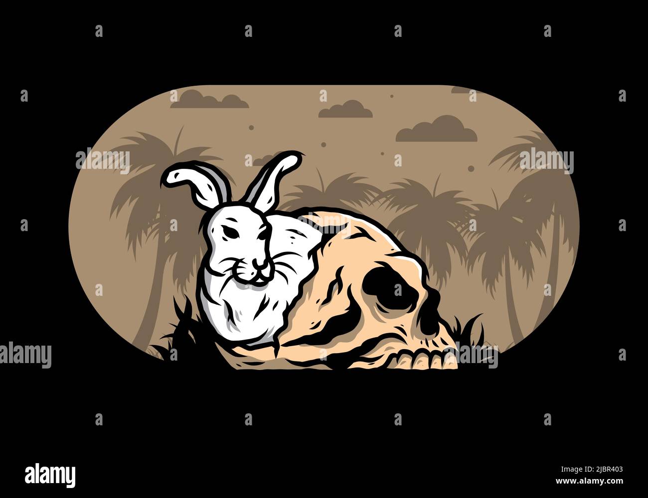 Dead wild rabbit Stock Vector Images - Alamy