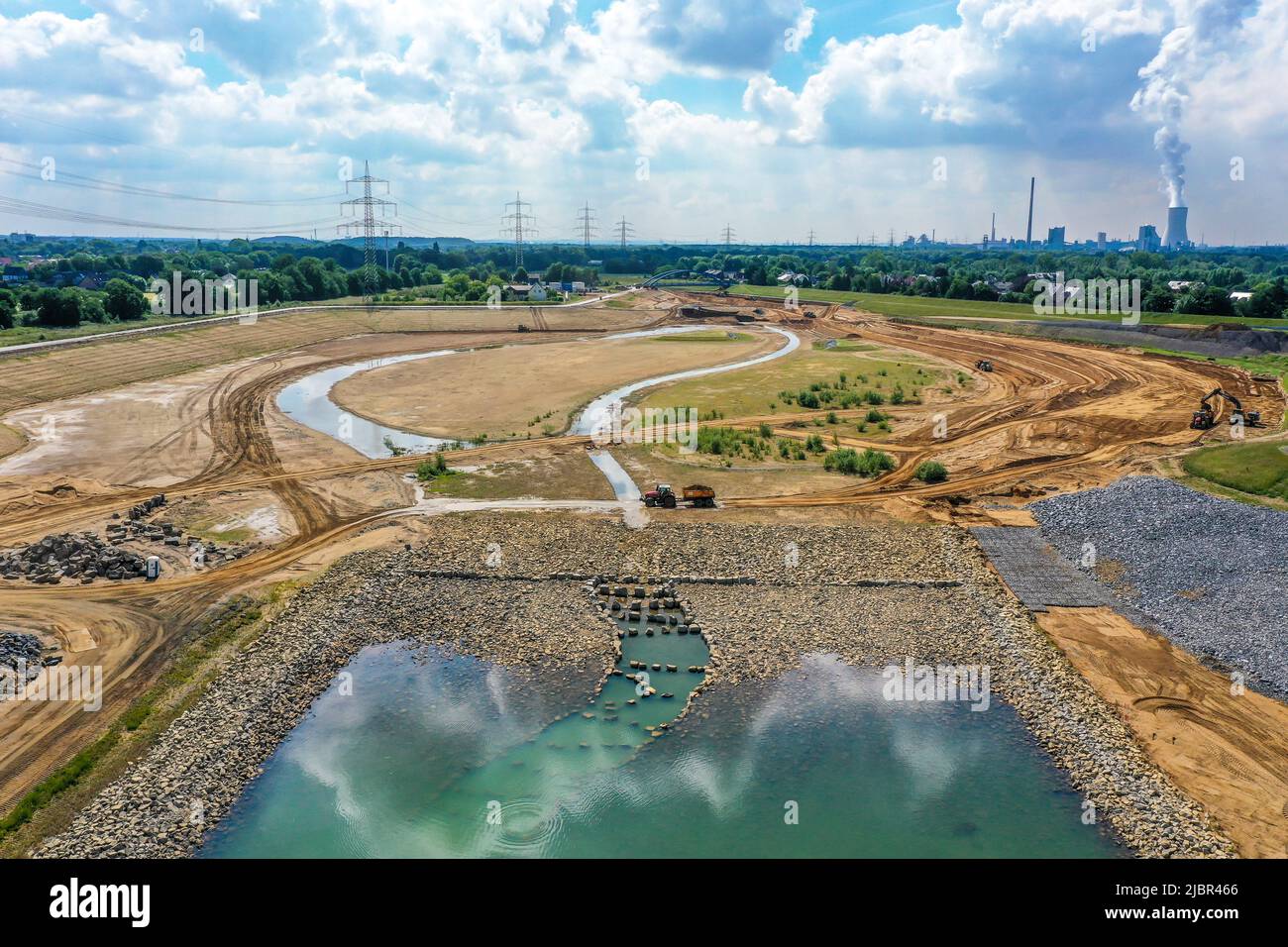Dinslaken, Voerde, North Rhine-Westphalia, Germany - Emscher estuary ...