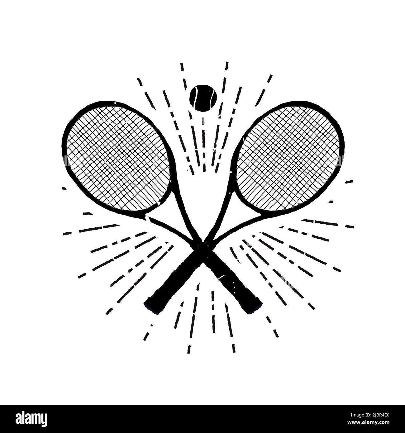 Vintage tennis rackets Cut Out Stock Images & Pictures - Alamy