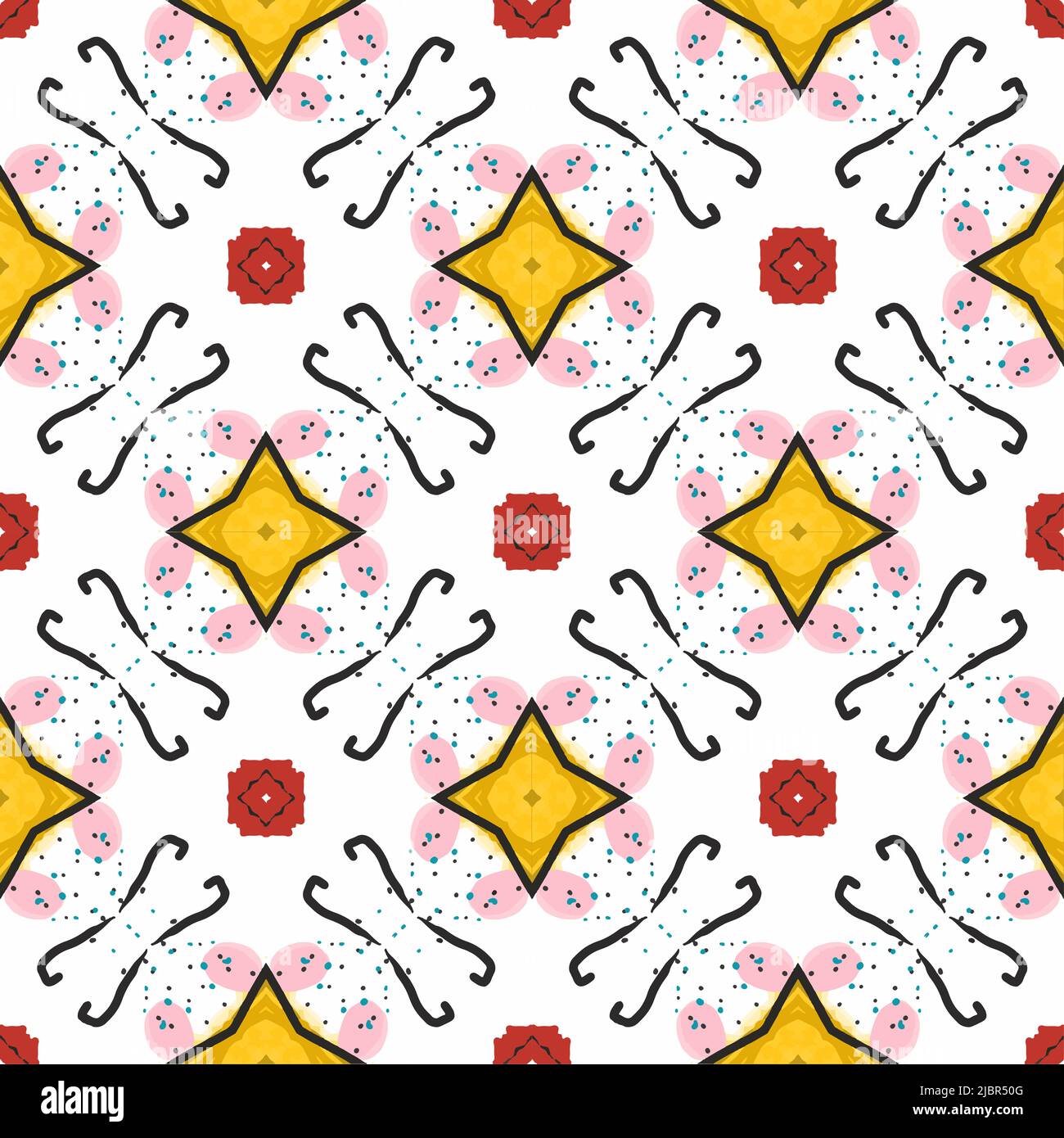 Traditional spanish floral ornament Cut Out Stock Images & Pictures - Alamy