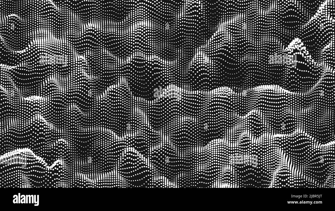 Point wave noise texture. Abstract dot background. Technological ...
