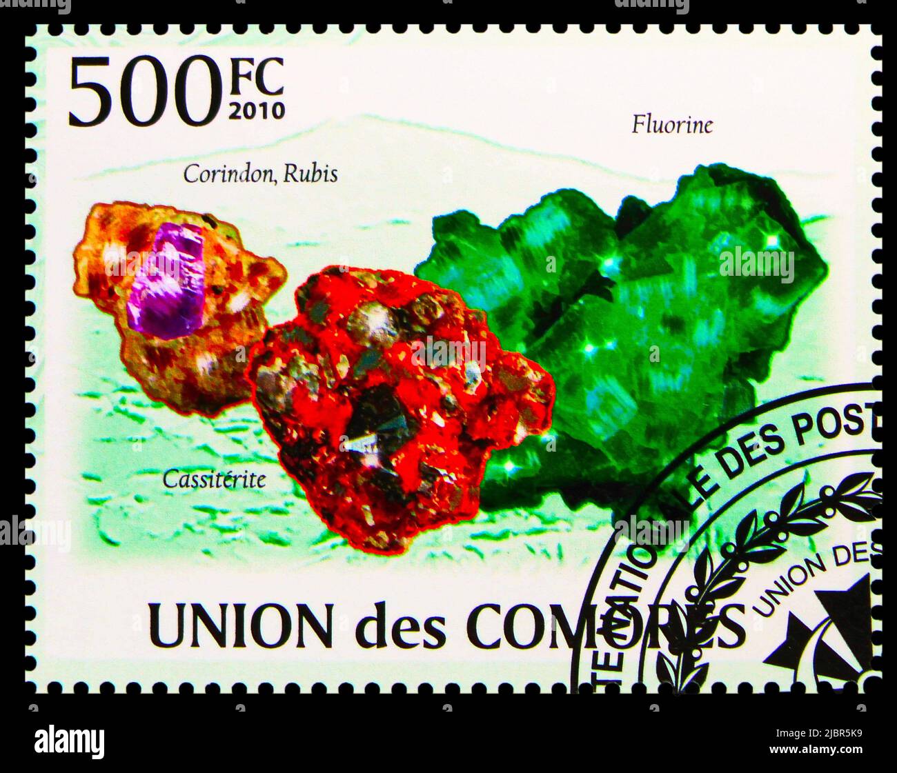 MOSCOW, RUSSIA - MAY 20, 2022: Postage stamp printed in Comoros shows ...