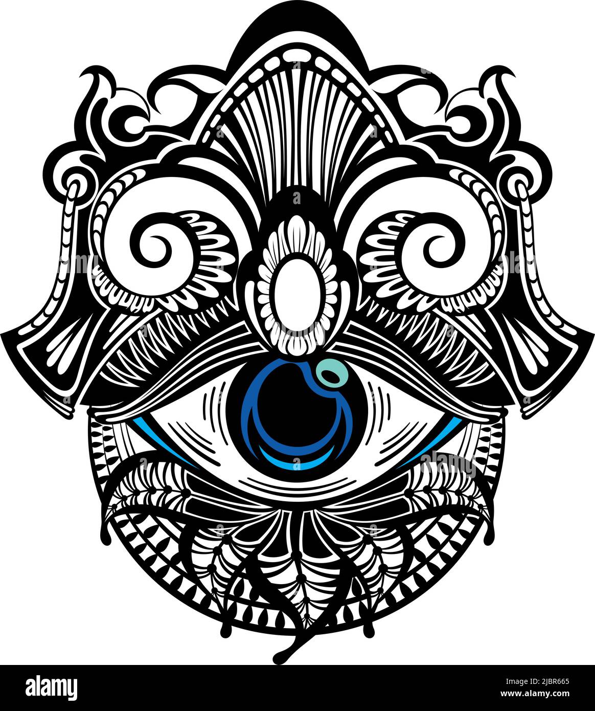 Mystical animal eye in Stock Vector Images - Alamy