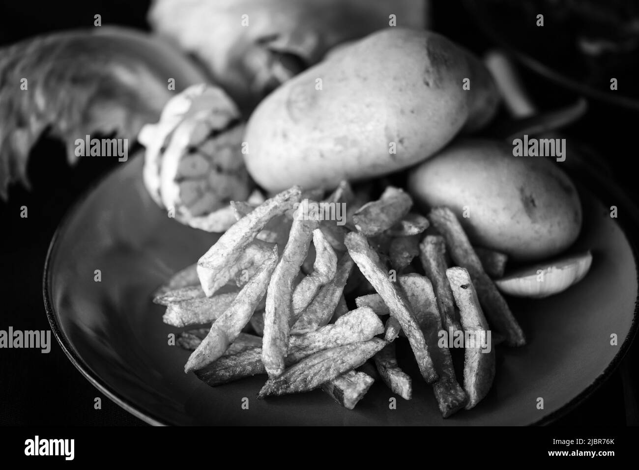 delicious home made french fires Stock Photo - Alamy