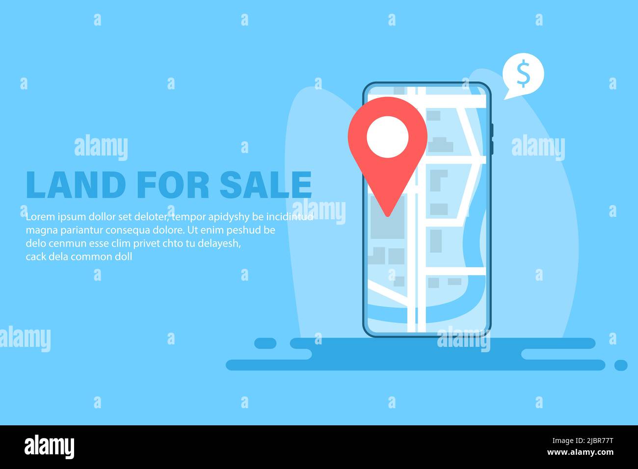 Commercial land Stock Vector Images - Alamy