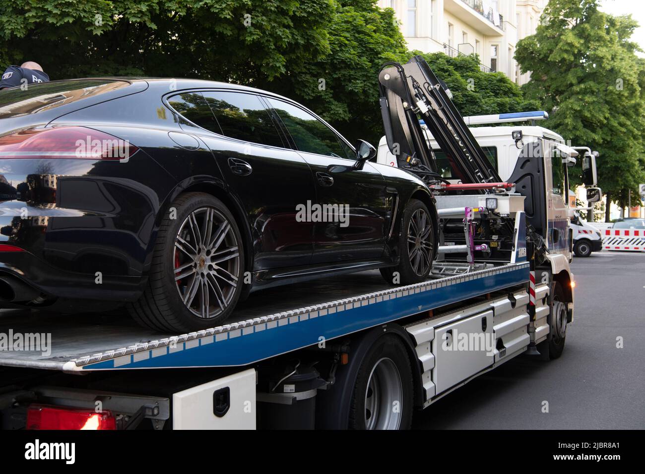 Berlin, Germany. 08th June, 2022. A Porsche Panamera GTS sports car ...