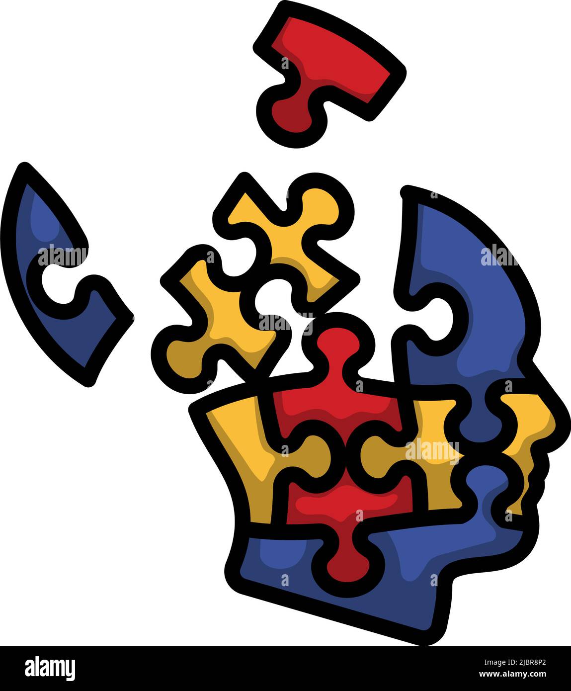 Solution Icon. Editable Bold Outline With Color Fill Design. Vector ...