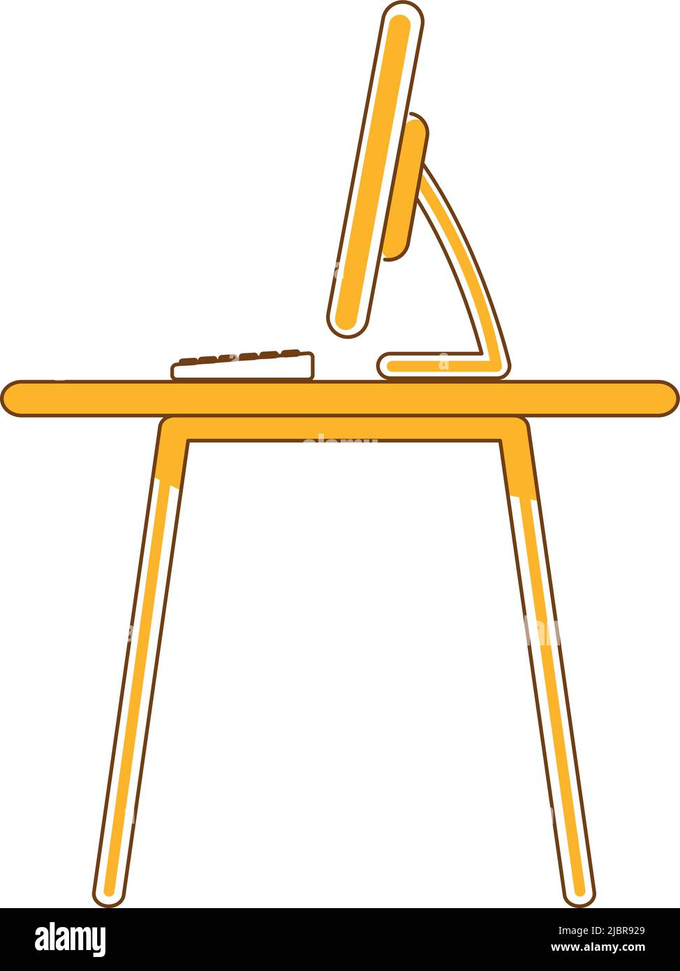 Workspace arrangement Stock Vector Images - Alamy