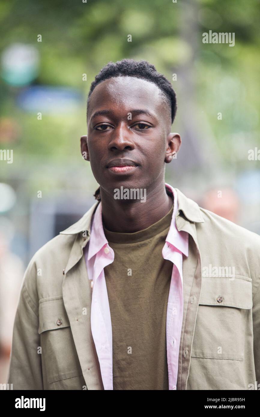 Chief Mory Sacko (top chef 2020) arrived at Off White Fall-Winter 2021/ ...