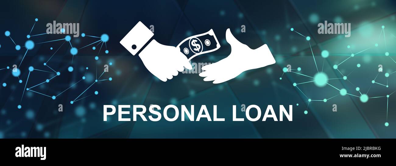Illustration of a personal loan concept Stock Photo - Alamy