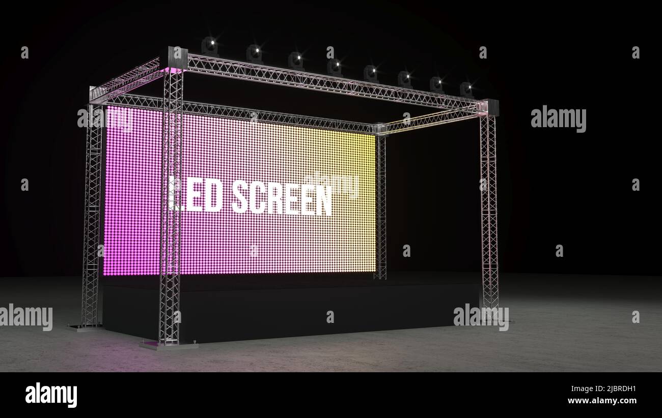 LED stage design Stock Photo - Alamy