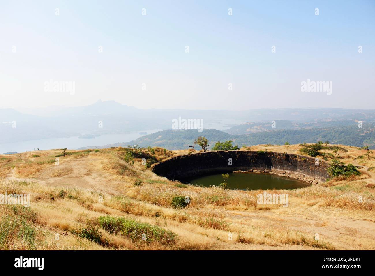 Well at Lohgad Fort, North-West of Pune, Maharashtra, India Stock Photo ...