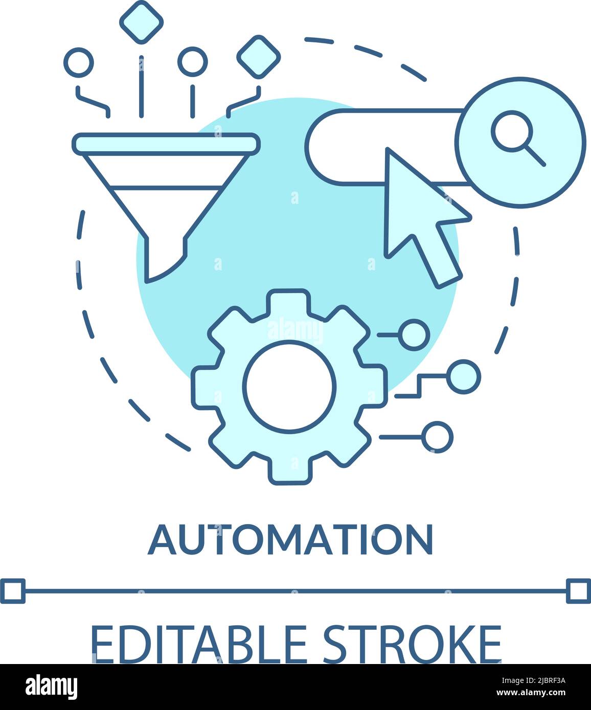 Automation turquoise concept icon Stock Vector Image & Art - Alamy Automation turquoise concept icon Stock Vector Image & Art - Alamy
