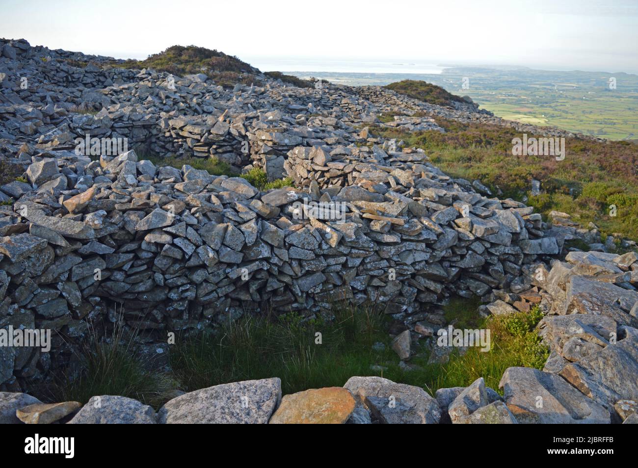 Tre'r Ceiri Hillfort near Llithfaen, Llyn Peninsula, Wales Stock Photo ...