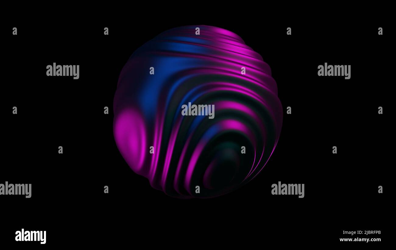Liquid Sphere 3d blue purple light illustration. Abstract morphing ... Liquid Sphere 3d blue purple light illustration. Abstract morphing ...