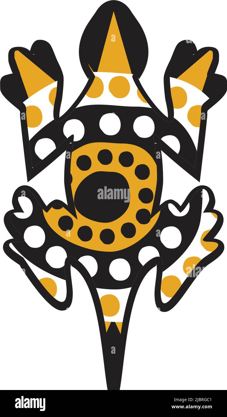Lizard logo design with aboriginal style vector template Stock Vector ...