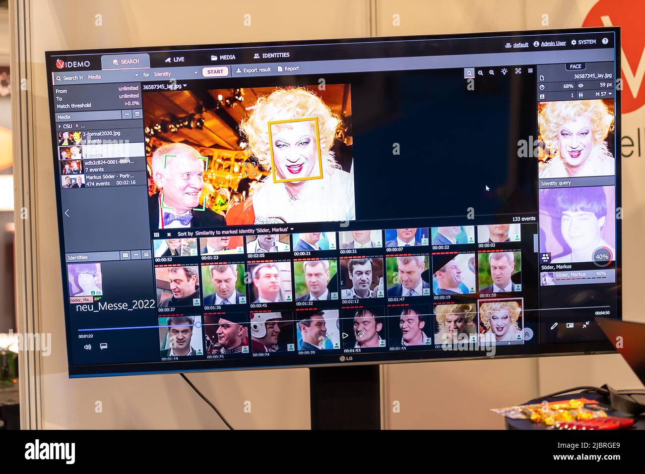 Exhibition automatic face recognition hi-res stock photography and ...