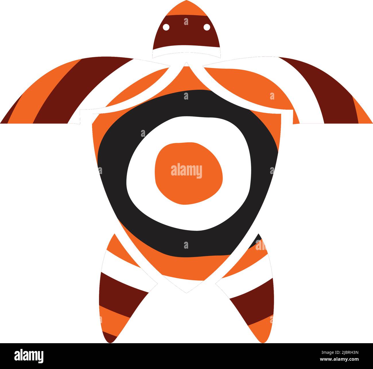 Turtle icon logo design with aboriginal style vector template Stock ...