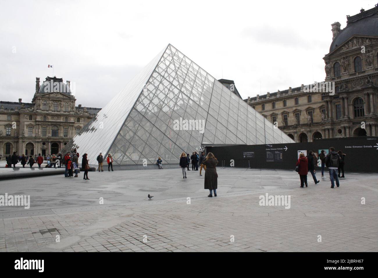 The glass pyramid at the Louvre Stock Photo - Alamy