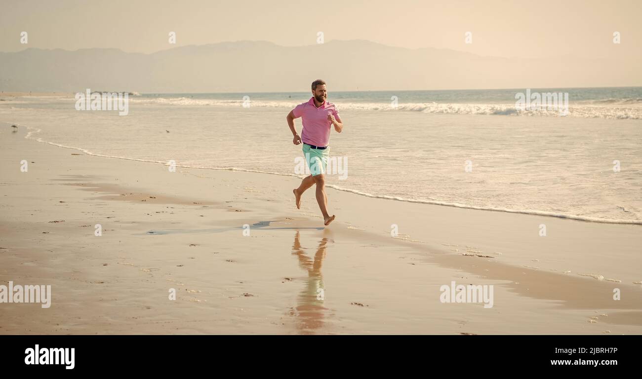 Healthy guy sprinter running outdoor hi-res stock photography and ...