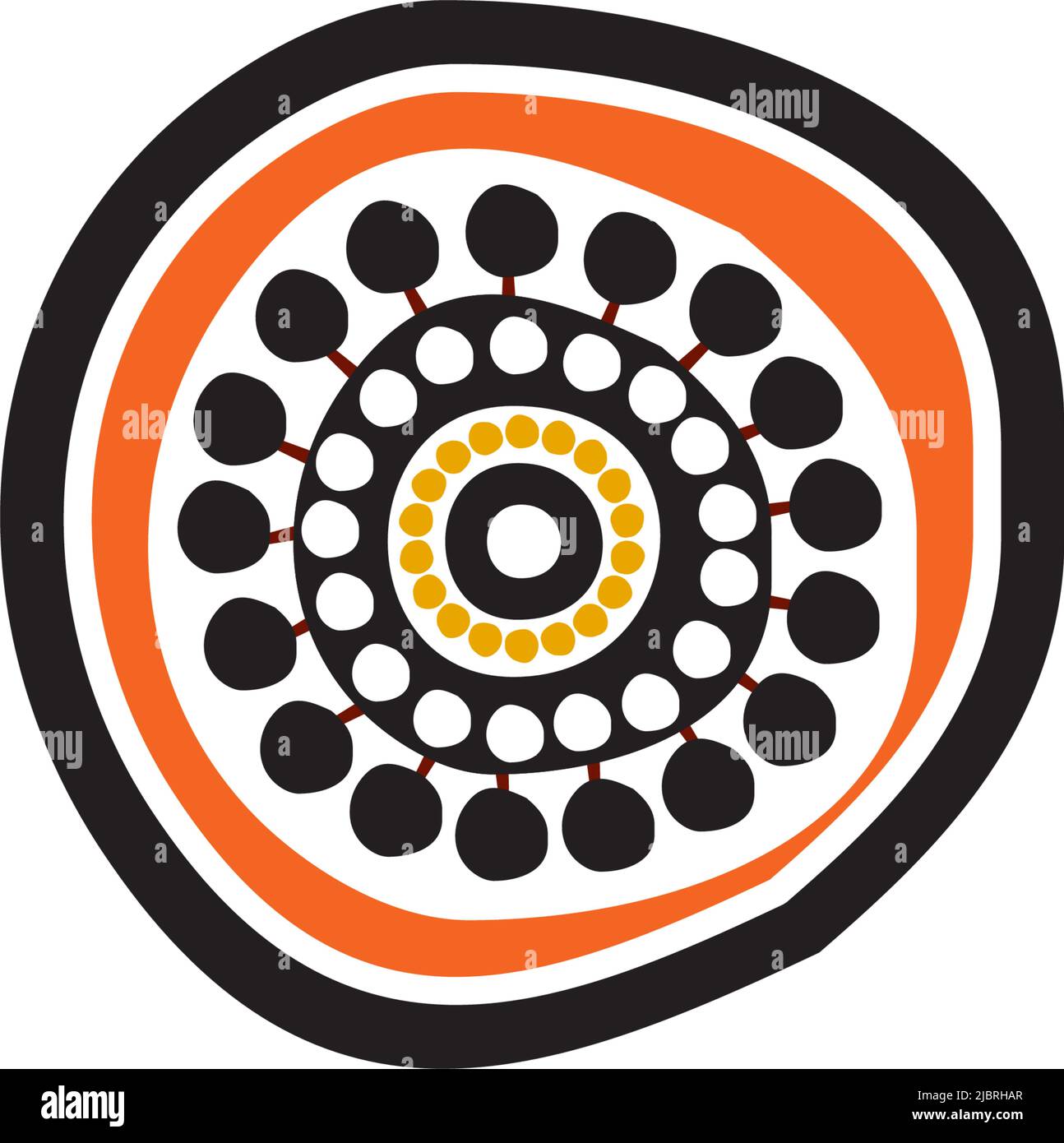 Aboriginal art icon design vector template Stock Vector Image & Art - Alamy