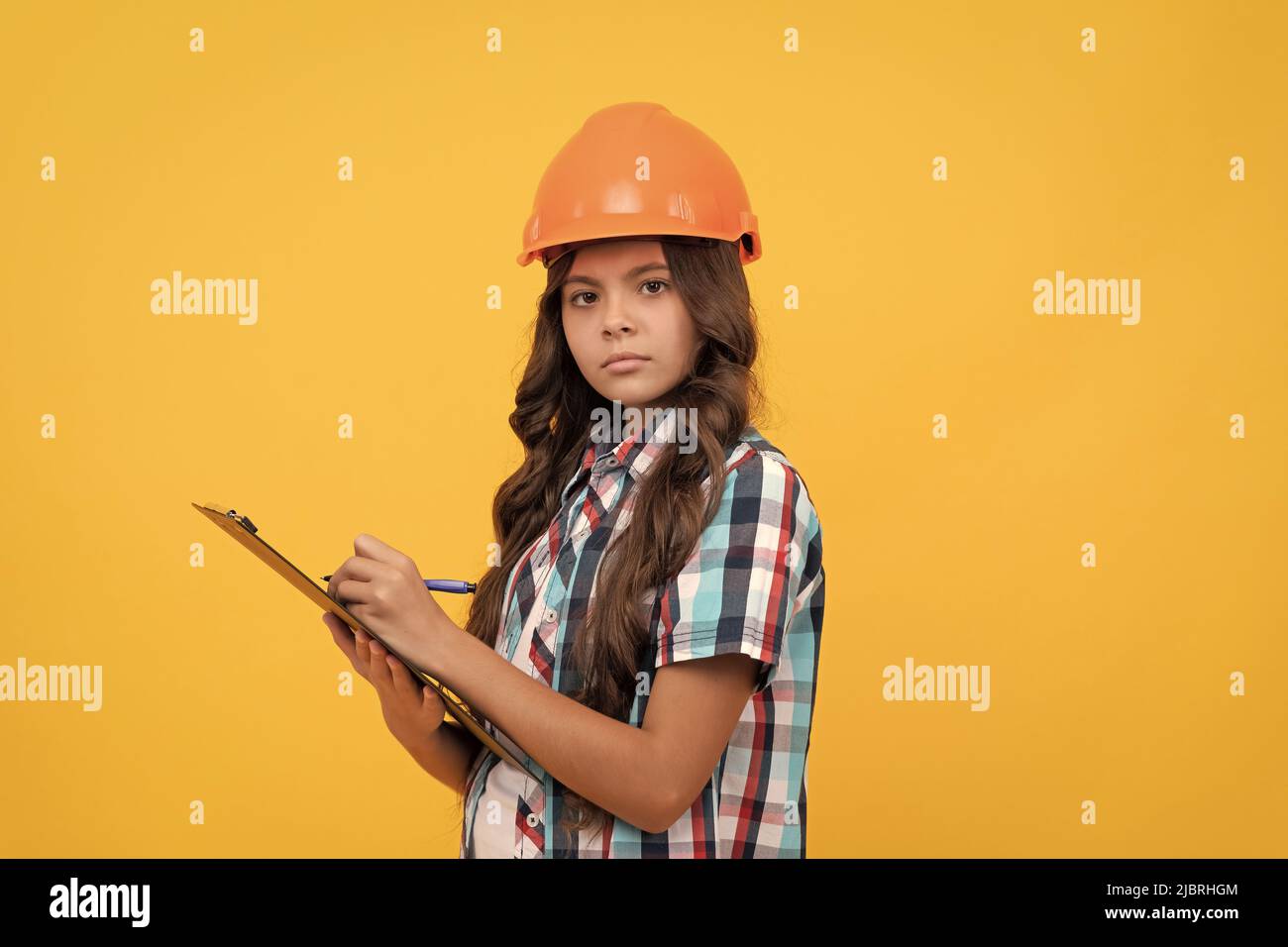 construction documents. signing a contract. on construction site ...