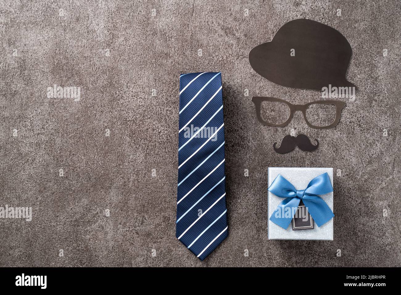 Father's day background design concept. Top view of paper decoration ...